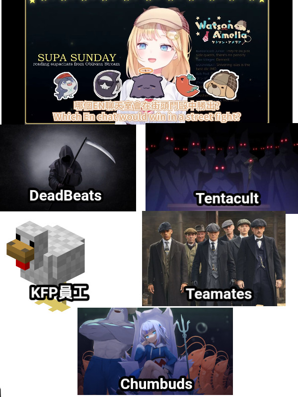 KFP員工 Teamates DeadBeats Chumbuds Tentacult