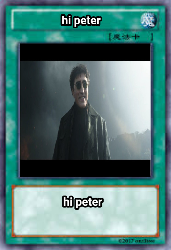 hi peter hi peter
