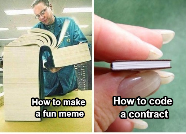 How to code a contract How to make a fun meme